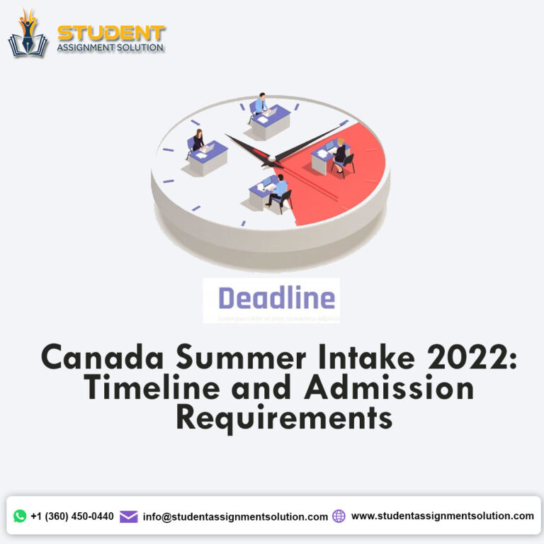 Canada Summer Intake 2022: Timeline and Admission Requirements